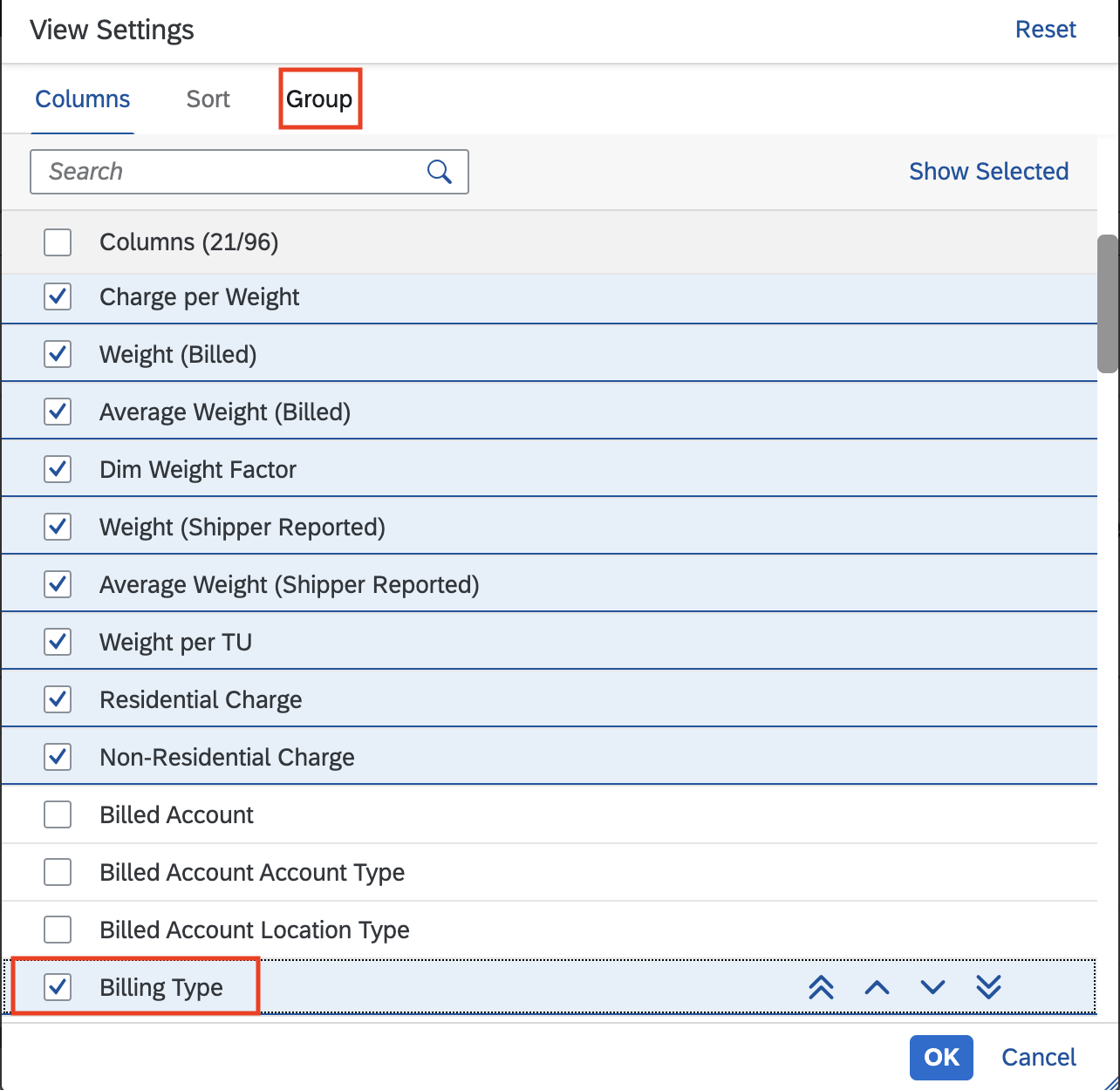 Volume and Costs by Billing Types – Intelligent Logistics