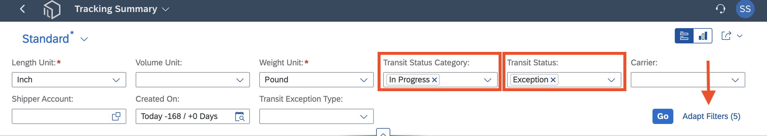 Exceptions In-Progress – Intelligent Logistics