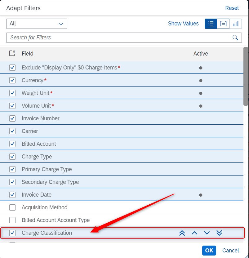 Controllable Charge Reports – Intelligent Logistics