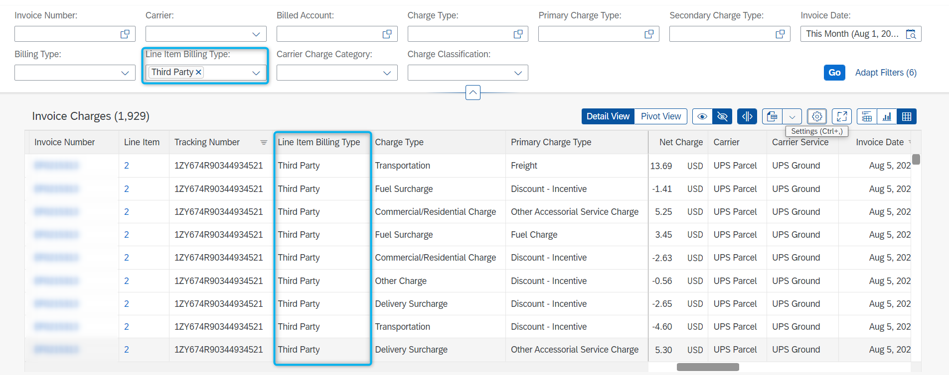 Third Party Shipments - How to Filter in Carrier Billing Applications ...