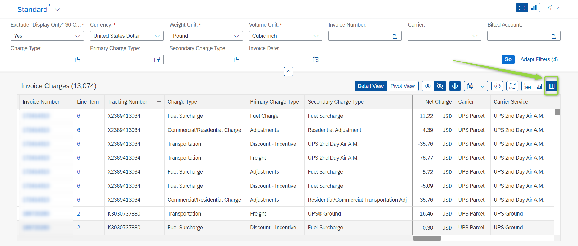 Accessorial Charges by Tracking or Invoice Number – Intelligent Logistics