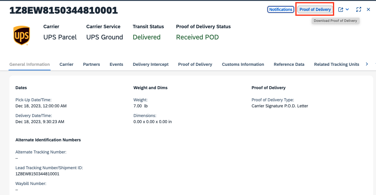 How to Access and Download Proof of Delivery Files – Intelligent Logistics