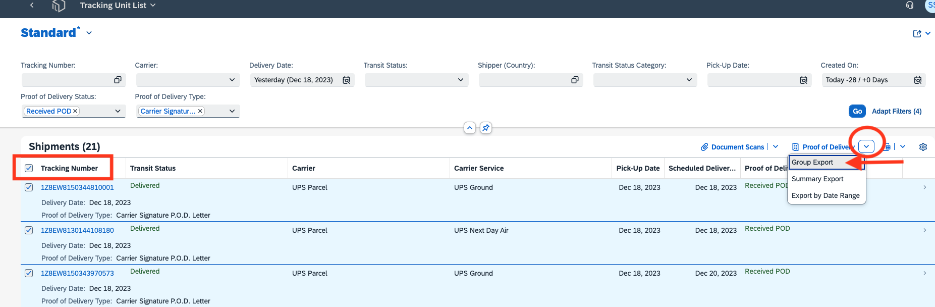 How to Access and Download Proof of Delivery Files – Intelligent Logistics