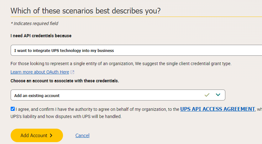 UPS - How to Get Oauth API Credentials? – Intelligent Logistics