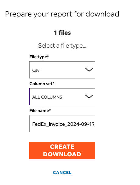 FedEx - View and Download FedEx Invoice Files – Intelligent Logistics